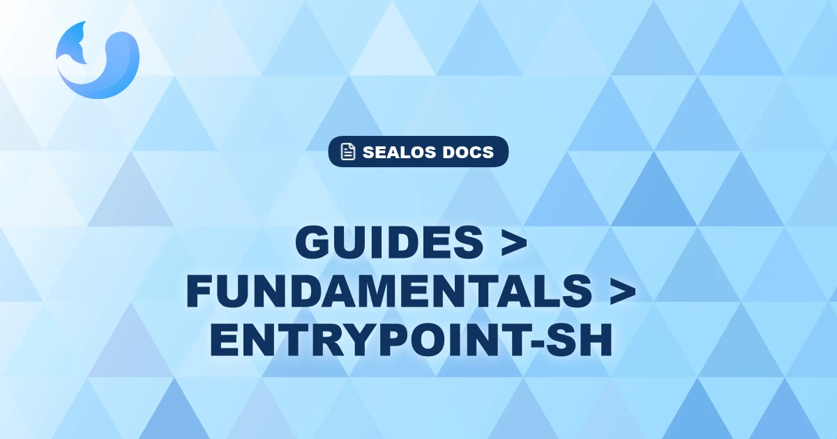 Guides > Fundamentals > Entrypoint-sh | Sealos Docs